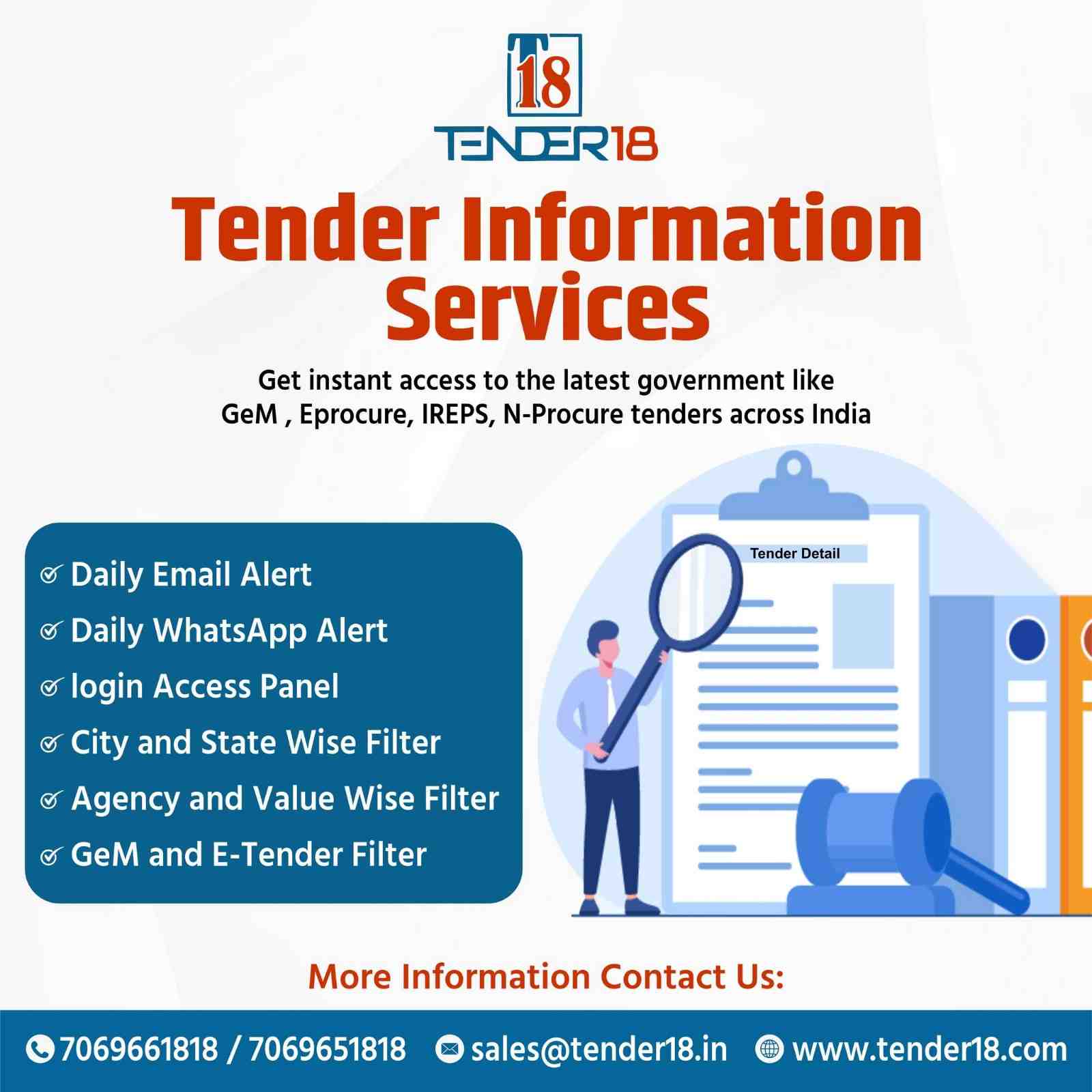 Tender Information Service| Free Tender Document Information Tender18
